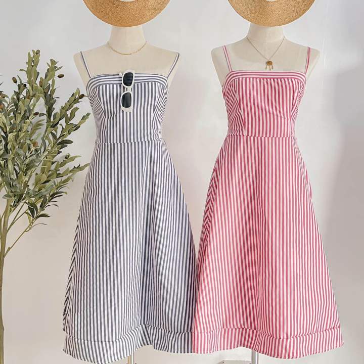 BASIC MANILA | Robin String Stripes Dress | Lazada PH