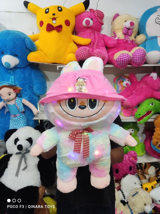 Boneka labubu XL LED 50cm Labubu LED topi | Lazada Indonesia