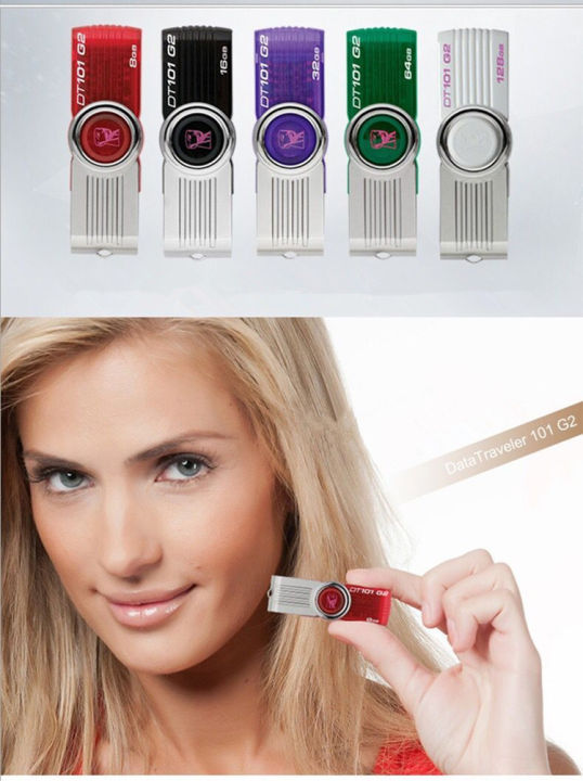 lucky2 kingston USB Rotatable USB Disk High Speed DT101 2GB 4GB 8GB 16GB 32GB Flash Driver ...