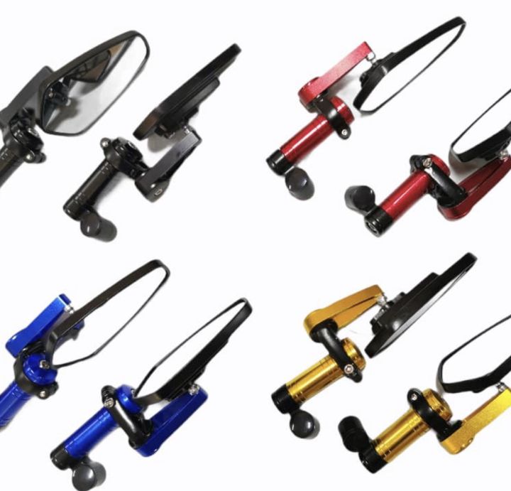 Universal CNC 2IN1 Alloy Side Mirror Bar End White Screen Y16 Y15 NVX ...