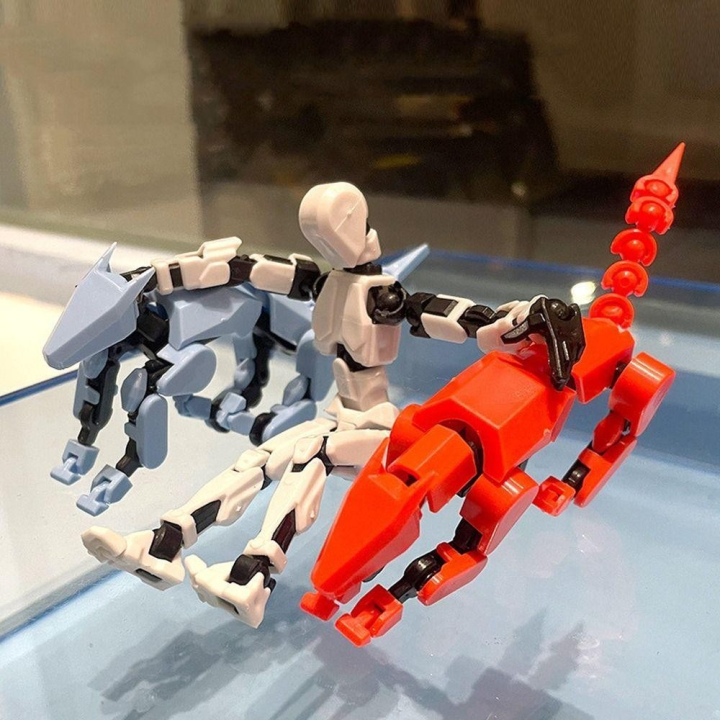 3D Dummy Lucky 13 Dog Assembly Model T13 Lucky 13 Robot Dummy Doll ...