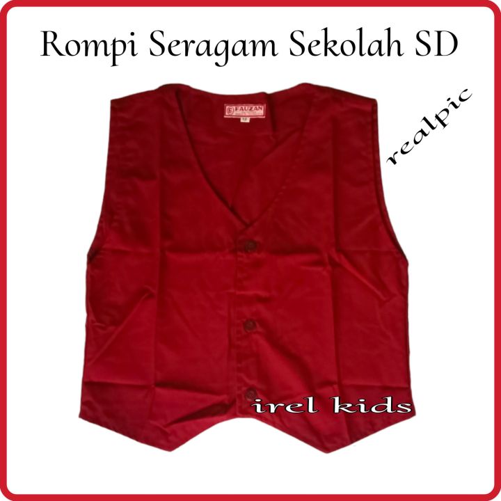 Rompi Merah SD Rompi Seragam Sekolah | Lazada Indonesia