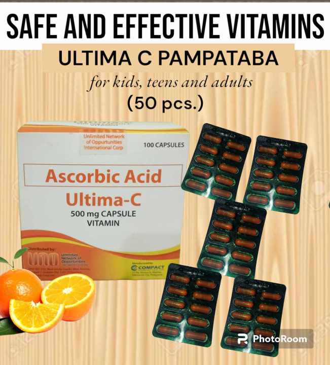 ULTIMA C NEW PACKAGING ASCORBIC ACID (50 CAPSULES) | Lazada PH