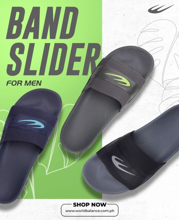 World Balance BAND SLIDER For Men's | Lazada PH