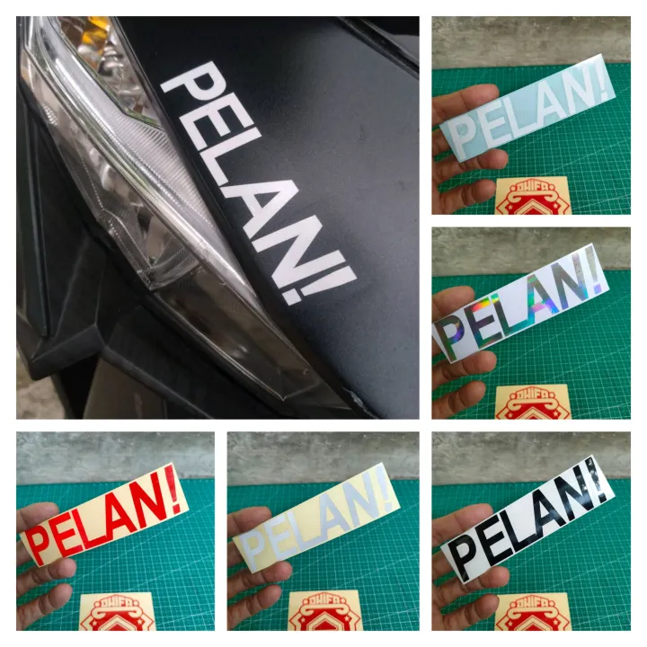 STICKER PELAN! stiker pelan stiker motor | Lazada Indonesia