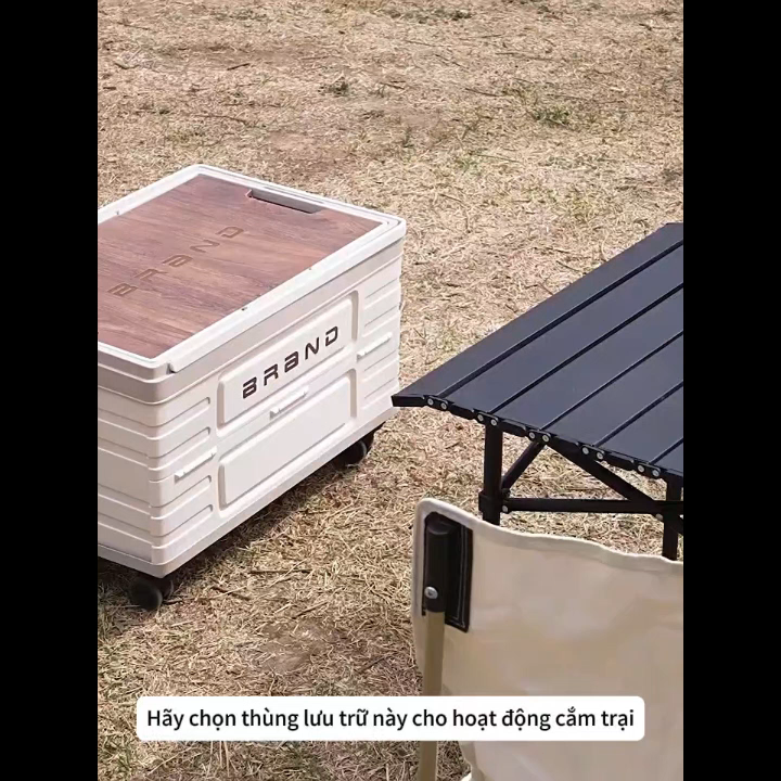Thùng lưu trữ gấp gọn ngoài trời,Vật liệu dày,Thiết kế bánh xe đa hướng ...