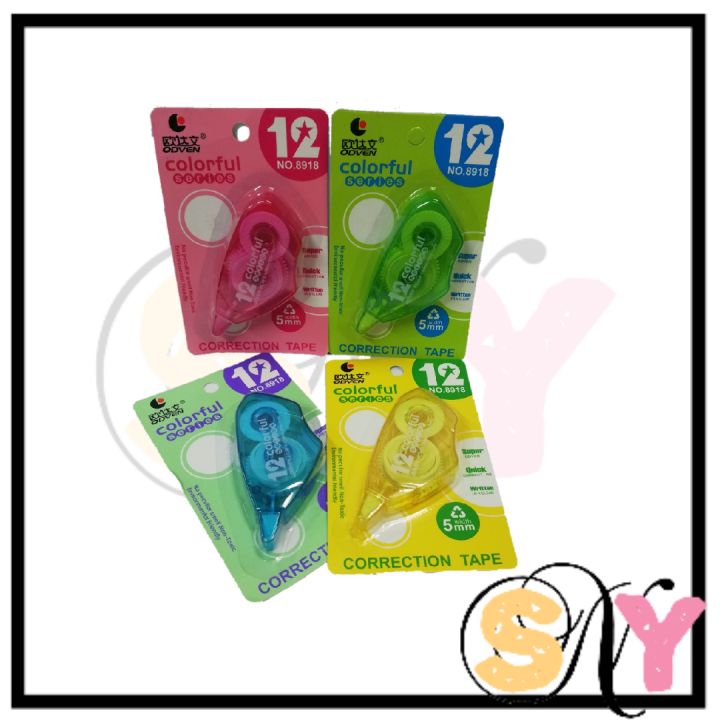 5mm x 12m Correction Tape NO.8918 | Lazada