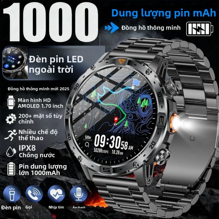 Đồng Hồ Thông Minh Ngoài Trời DAORKOW, Pin 1000mAh, Đèn LED, Màn Hình ...