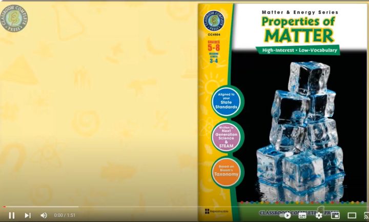 แบบฝึกหัดวิทยาศาสตร์ Properties of Matter: Science Worksheet with ...