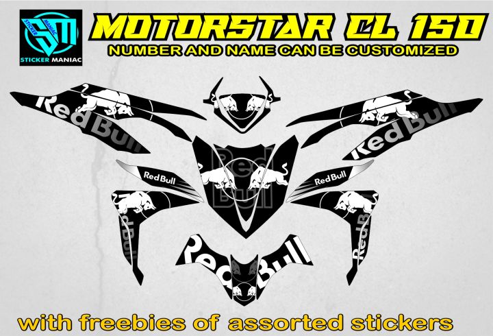 Motorstar CL 150 decals stickers, Laminated | Lazada PH