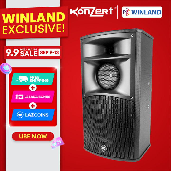 Konzert by Winland Full Range Speaker System | 12" 3-way Speaker System ...