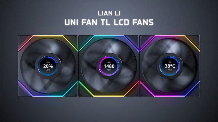 [ TL LCD ดูดเข้า/เป่าออก] Fancase Lian Li TL LCD rgb BLACK WHITE 120mm ...