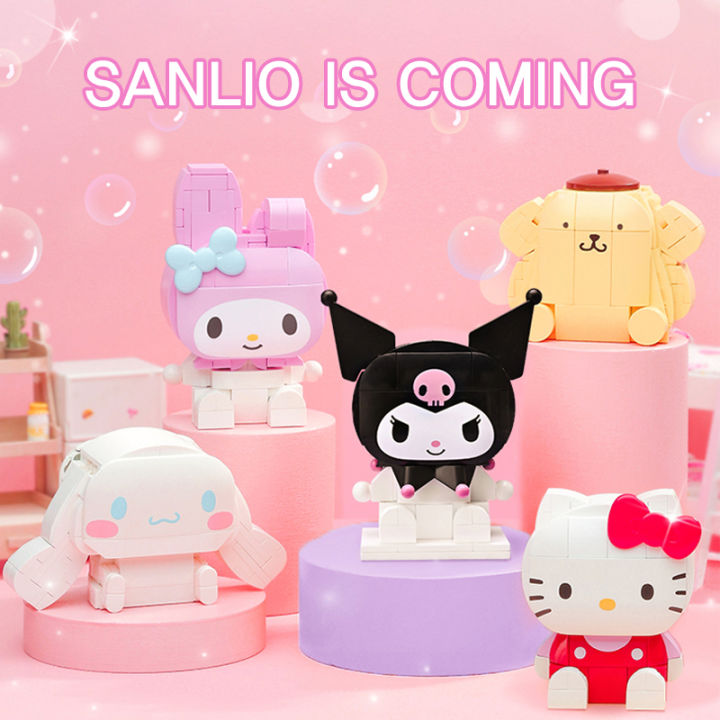 Sanrio Assembled Building Blocks Set Kuromi Cinnamoroll My Melody Model ...