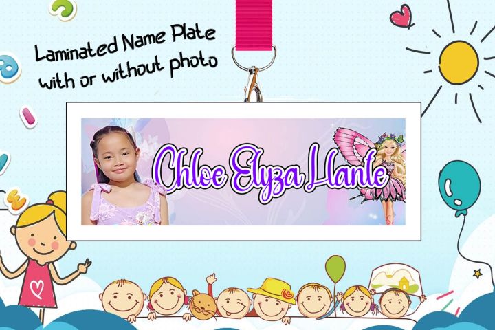 Personalized Name Plate Laminated with FREE Lanyard | Lazada PH