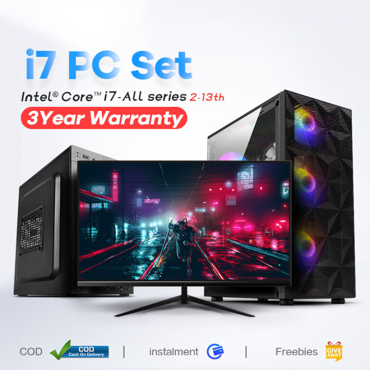 Intel Core i7 All series Desktop Computer Full Set 13th gen i7 13700 ...
