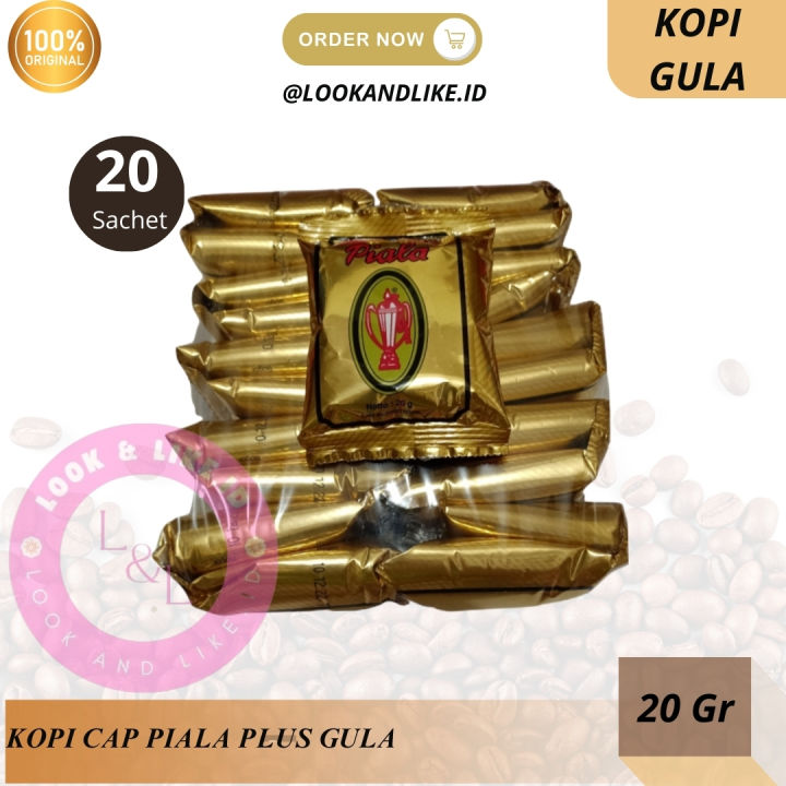 Kopi Gula Piala Gold Isi 20 Sachet x 20gram | Lazada Indonesia