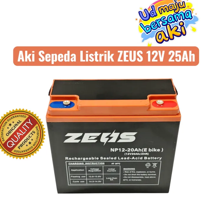 Aki Sepeda Listrik 12v 25ah AKi kering vrla 12v 25ah Aki kering UPS Solar Panel 12v 25ah ...