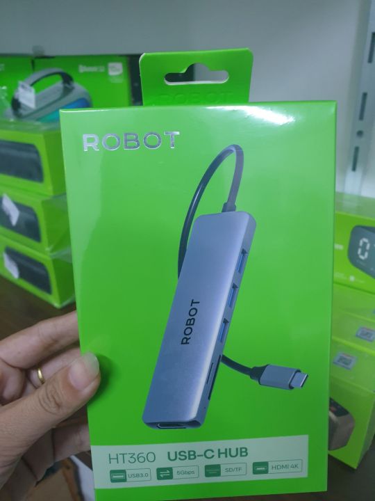USB TYPE C Hub Robot HT360 | Lazada Indonesia