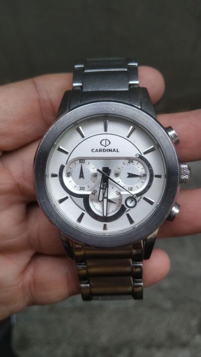 jam tangan cardinal chronograph second bekas | Lazada Indonesia