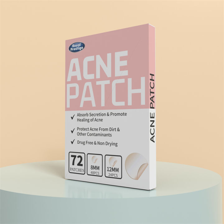 EFFECTIVE 72PCS Waterproof Acne Pimple Patches Hydrocolloid Stickers ...