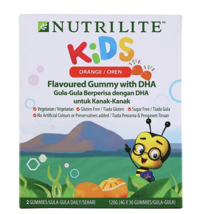 Nutrilite kids flavoured gummy with DHA - 4g x 30 gummies (Ready stock ...