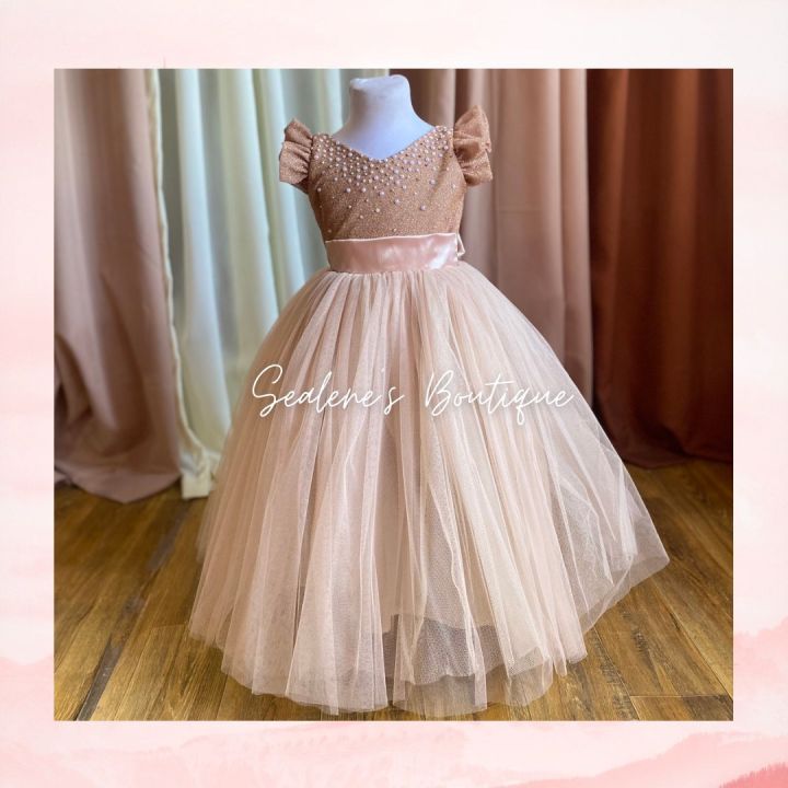 V SHAPE BACK DRESS WITH RIBBON F'OR KIDS | Lazada PH