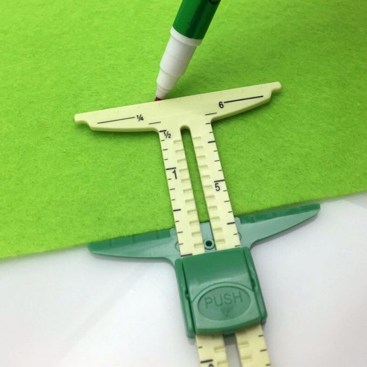 Multifunctional Drawing Ruler Plastic Sewing 5-in-1 Patchwork Ruler ...