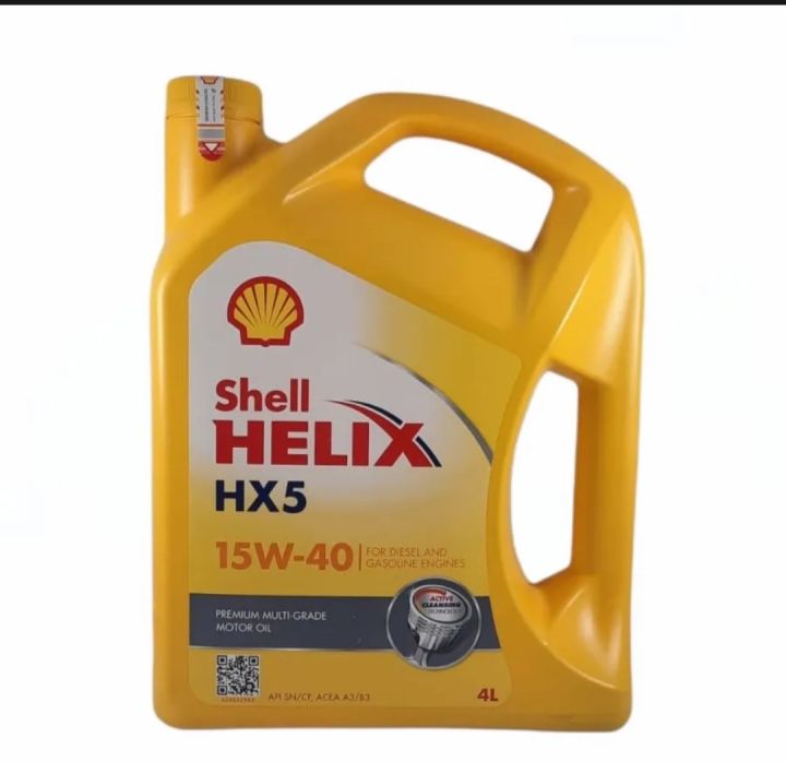 Pelumas Oli Mesin Shell HELIX HX5 SAE 15W-40 API SN CF Kemasan 1 GALON ...