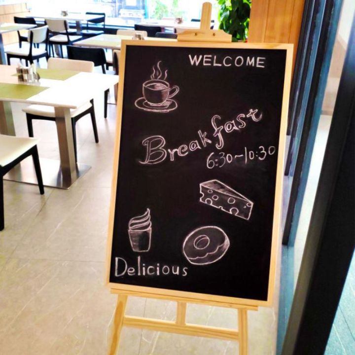 (5 Sizes) Cafe Shop Menu Wooden Blackboard, Chalkboard Only (Without ...