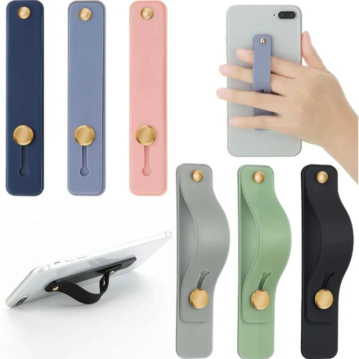 1Pcs Universal Phone Hand Band Bracket Silicone Phone Holder Finger ...