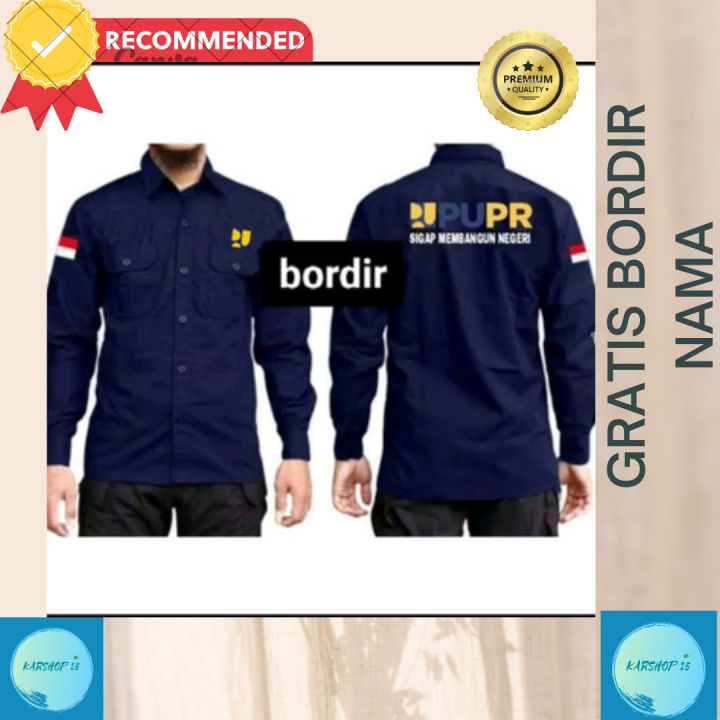 KEMEJA SERAGAM PEKERJAAN UMUM SERAGAM KEMEJA PU BIG SIZE SERAGAM PU ...