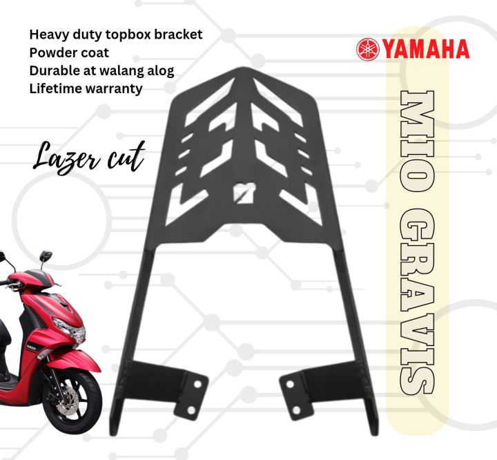 Yamaha Mio Gravis V1 & V2 Topbox Bracket Heavy Duty Lifetime Warranty ...