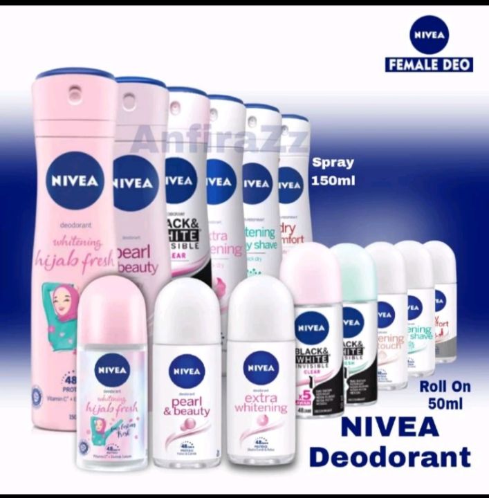 NIVEA DEODORANT SPRAY MEN & Deodoran WOMEN | Deodoran roll On ...