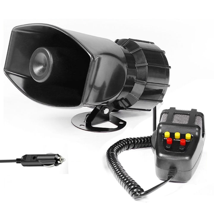 Mic PA System Emergency Amplifier Hooter 12V 100W Police Siren Air Horn ...