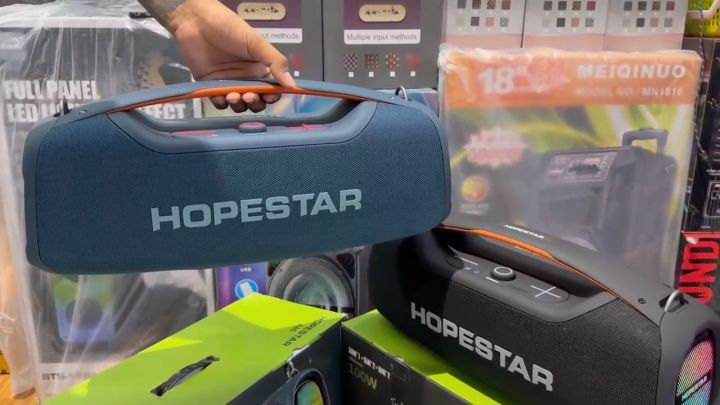 (ใหม่ล่าสุด) Hopestar A60 ลำโพงบลูทูธ 100 วัตต์ ฟรี ไมค์ 1 อัน ลำโพง 5 ...