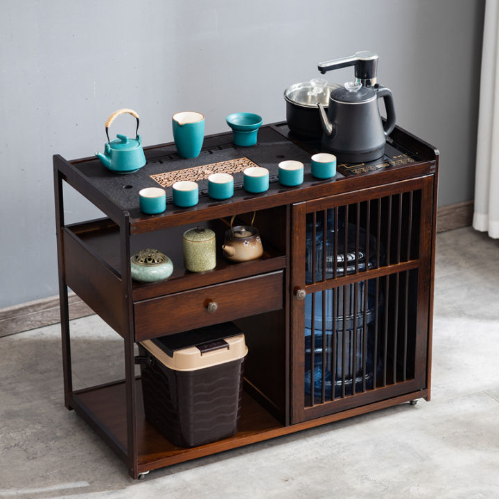 Mobile Tea Table Small Tea Table Household Chinese Tea Cabinet with ...