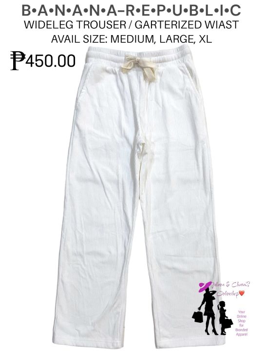 BA•NA•NA-RE•PUB•LIC WIDELEG CORDUROY TROUSER | Lazada PH