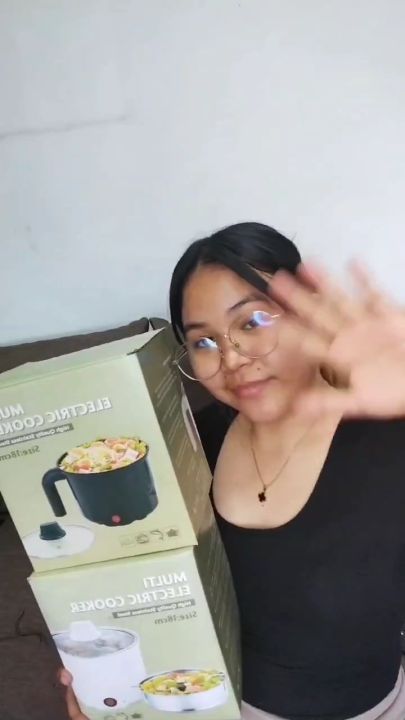 Mini Electric Cooker Pot Multi Rice Cookers Single Handle Ceramic 18cm ...