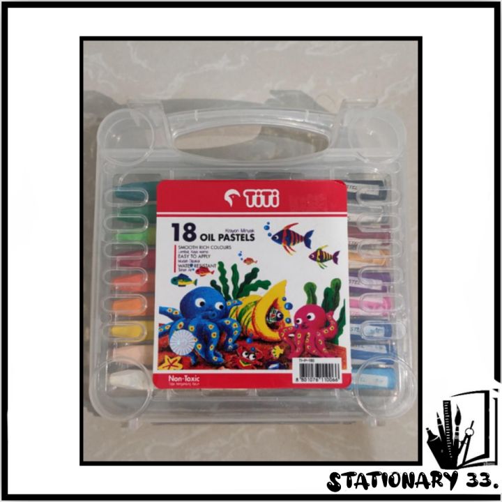 Krayon / Crayon Oil Pastel Titi Joyko isi 18 Warna | Lazada Indonesia