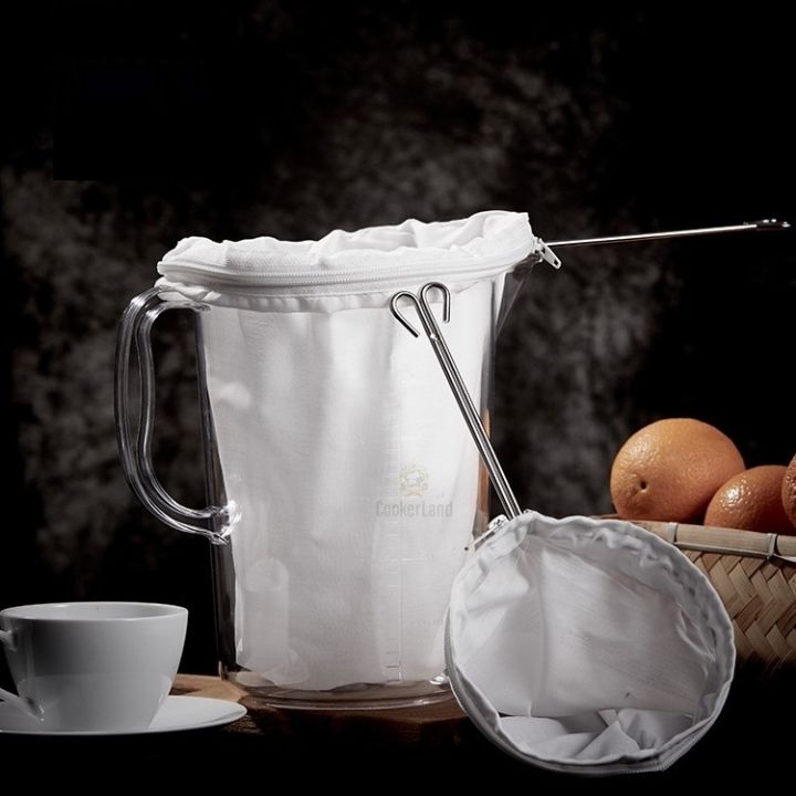 🔥Ready Stock🔥 Tea & Coffee Cotton Cloth Strainer Filter (With Handle ...