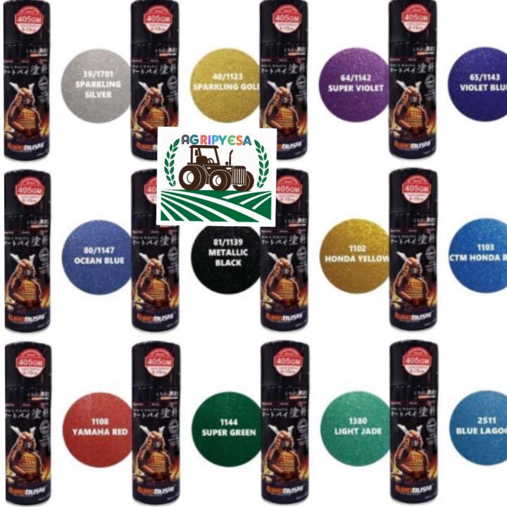 SAMURAI SPRAY PAINT METALLIC COLORS 400ML | Lazada PH