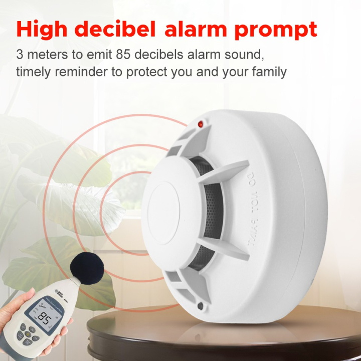 Daytech Smoke Detector Fire Alarm Battery Operated Portable Independent ...