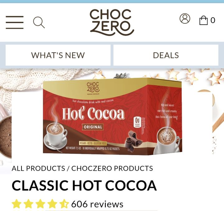 Keto - Choczero Dark & Milk Hot Cocoa (10Sachets/Box) | Lazada Singapore