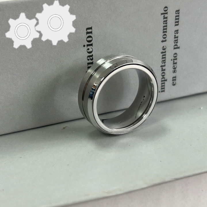 Rotatable Ring Fashion Accessories Ratchet Ring Stress Relief for ...