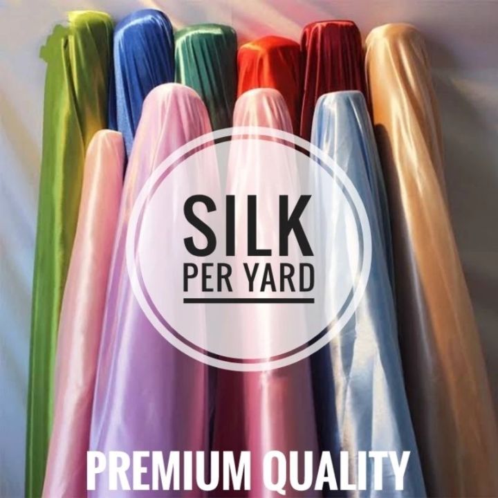 Silk Satin per yard Premium Quality | Lazada PH
