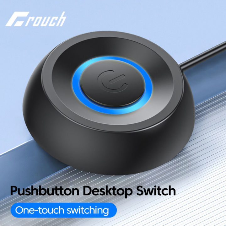 1.8m Pushbutton Desktop Computer Switch PC Motherboard External Start ...