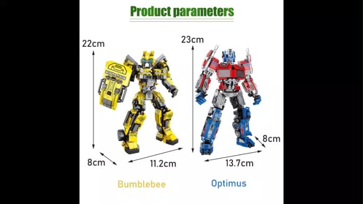Transformers Optimus Prime Bumblebee Automobile Building Bricks Sets ...