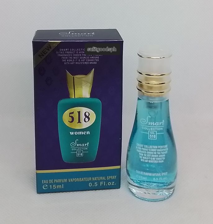SMART COLLECTON PERFUME NO. 518 FOR WOMEN AND MEN 15 ML EDP | Lazada PH