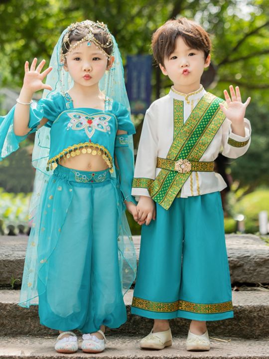 Princess Jasmine Ethnic Minority Children's Clothing Dai Ethnic Group ...