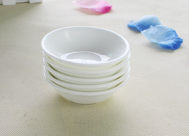 High-End Chinese-Style Plate Circle and Creative Saucer Pure White ...